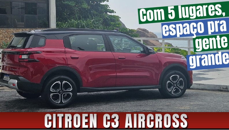 AVALIAÇÃO – Citroen C3 Aircross Shine 5 lugares, um SUV menor com ótimo ...